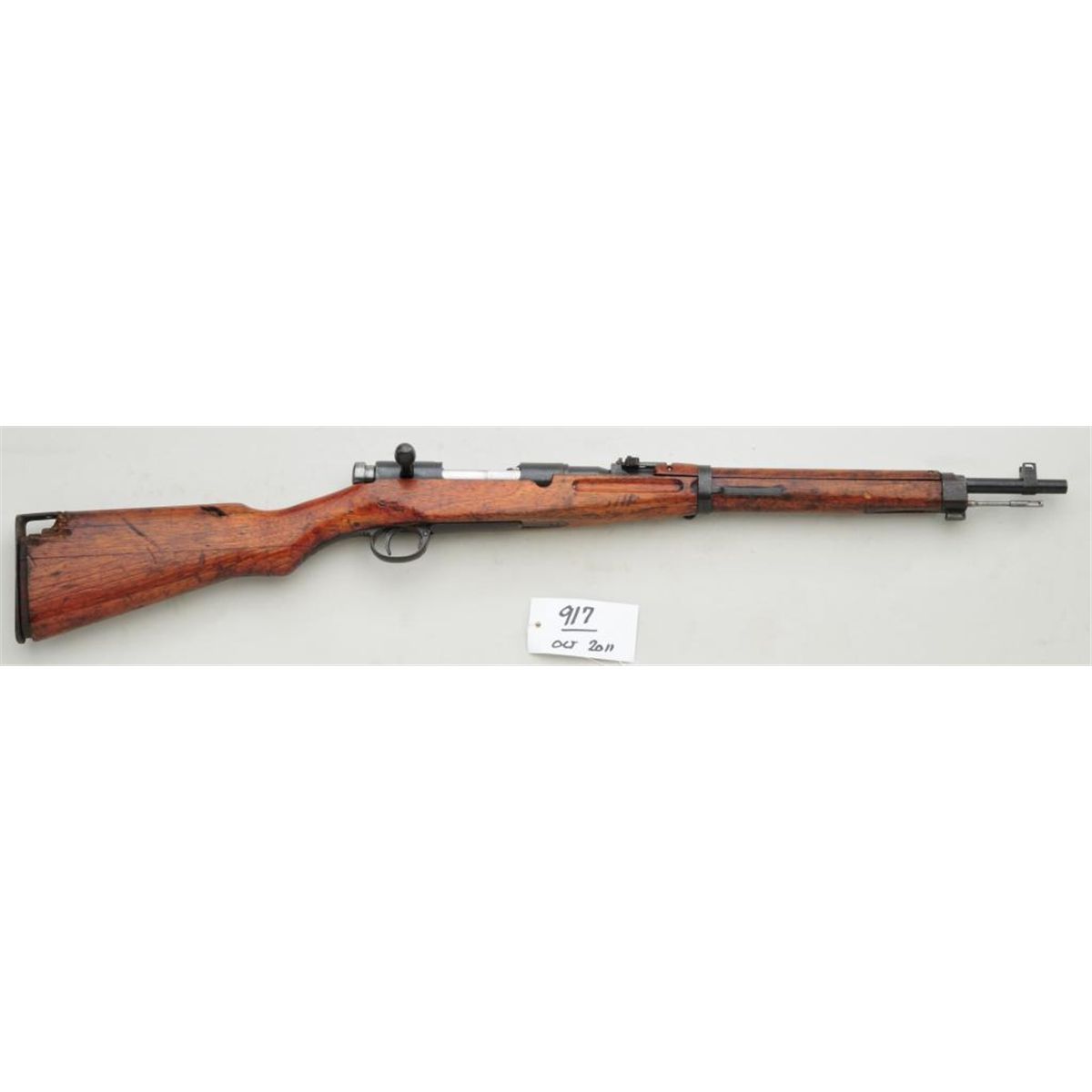 Japanese Arisaka bolt-action Type 38 carbine, 6.5mm cal., 19” barrel ...