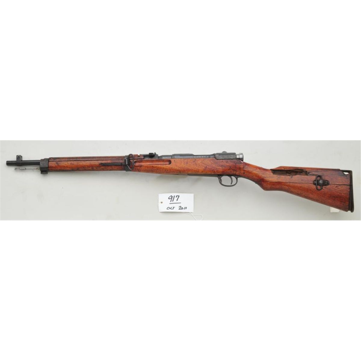 Japanese Arisaka bolt-action Type 38 carbine, 6.5mm cal., 19” barrel ...