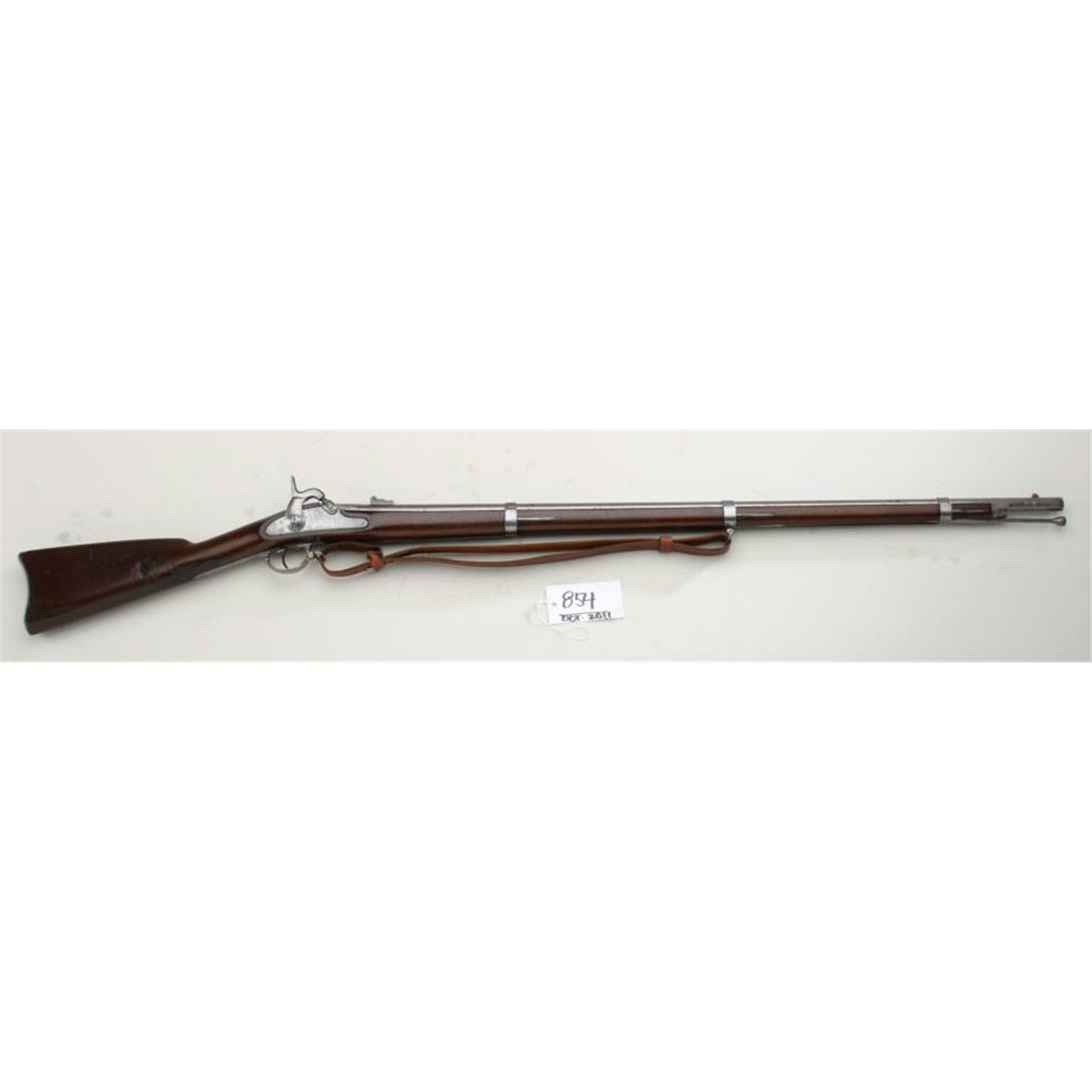 U.S. Springfield Model 1861 percussion Rifle, .58 cal., 40” barrel ...