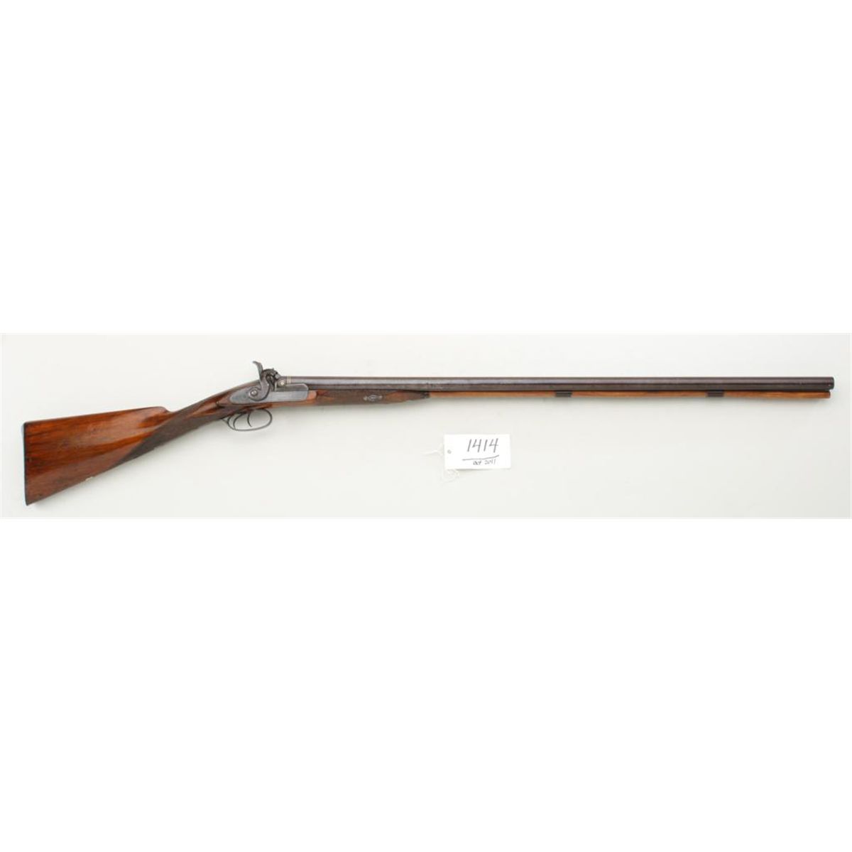 Double barrel percussion shotgun, locks marked J. H. Johnston ...