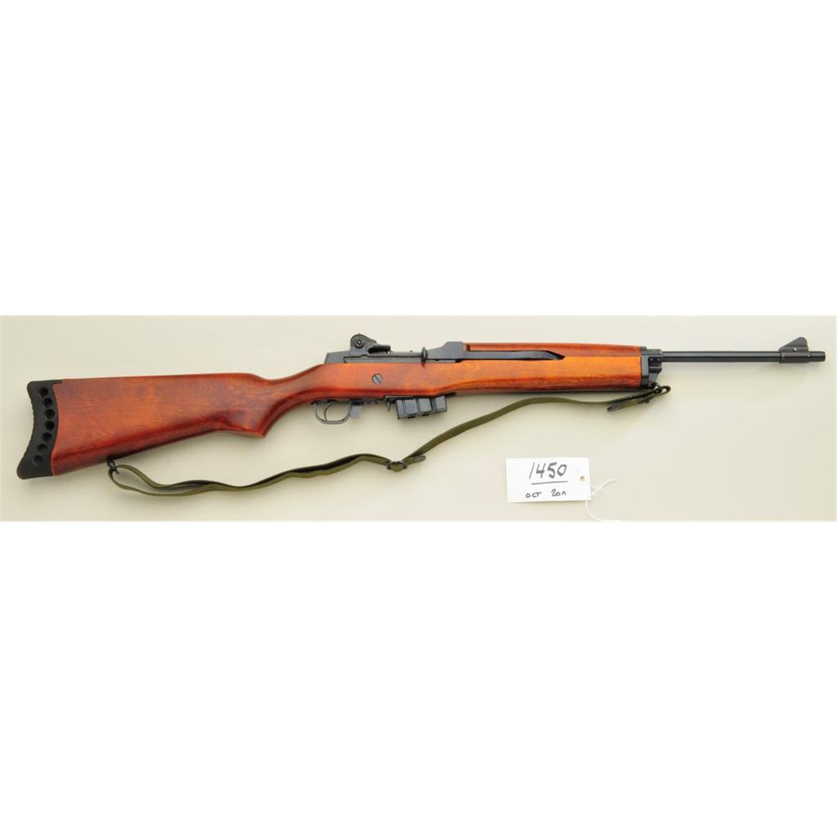 Ruger Mini-14 semi-auto rifle, .223 cal., 18” barrel, blue finish, wood ...