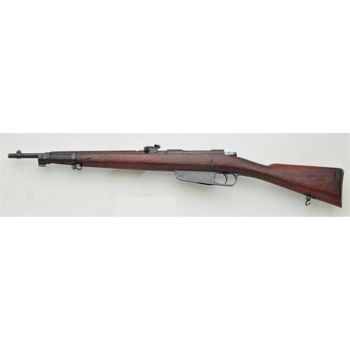 Italian Carcano bolt-action carbine, 7mm cal., 18-1/2” barrel, military ...