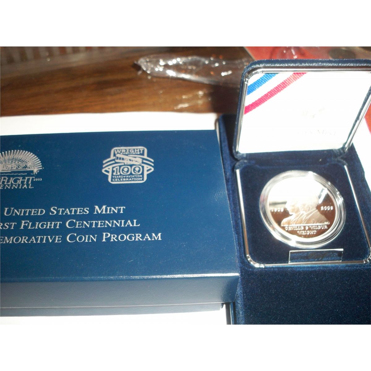 First Flight Commemorative Silver Proof Dollar