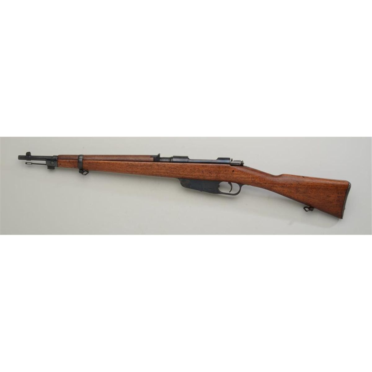 Carcano bolt-action military-style carbine, 6.5mm cal., 18” barrel ...