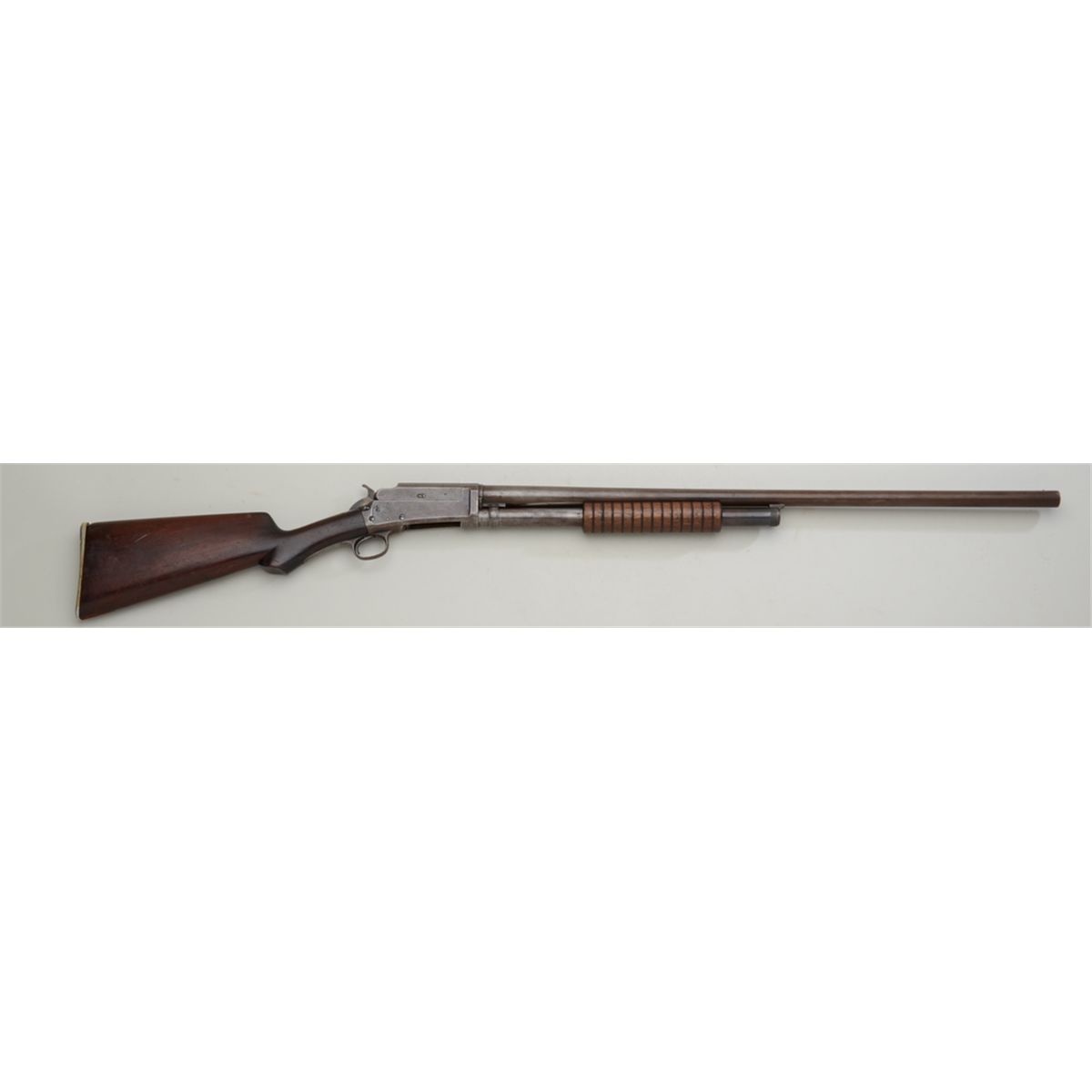 Marlin Model 19-S pump shotgun, 12 gauge, 30” barrel, blue finish, wood ...