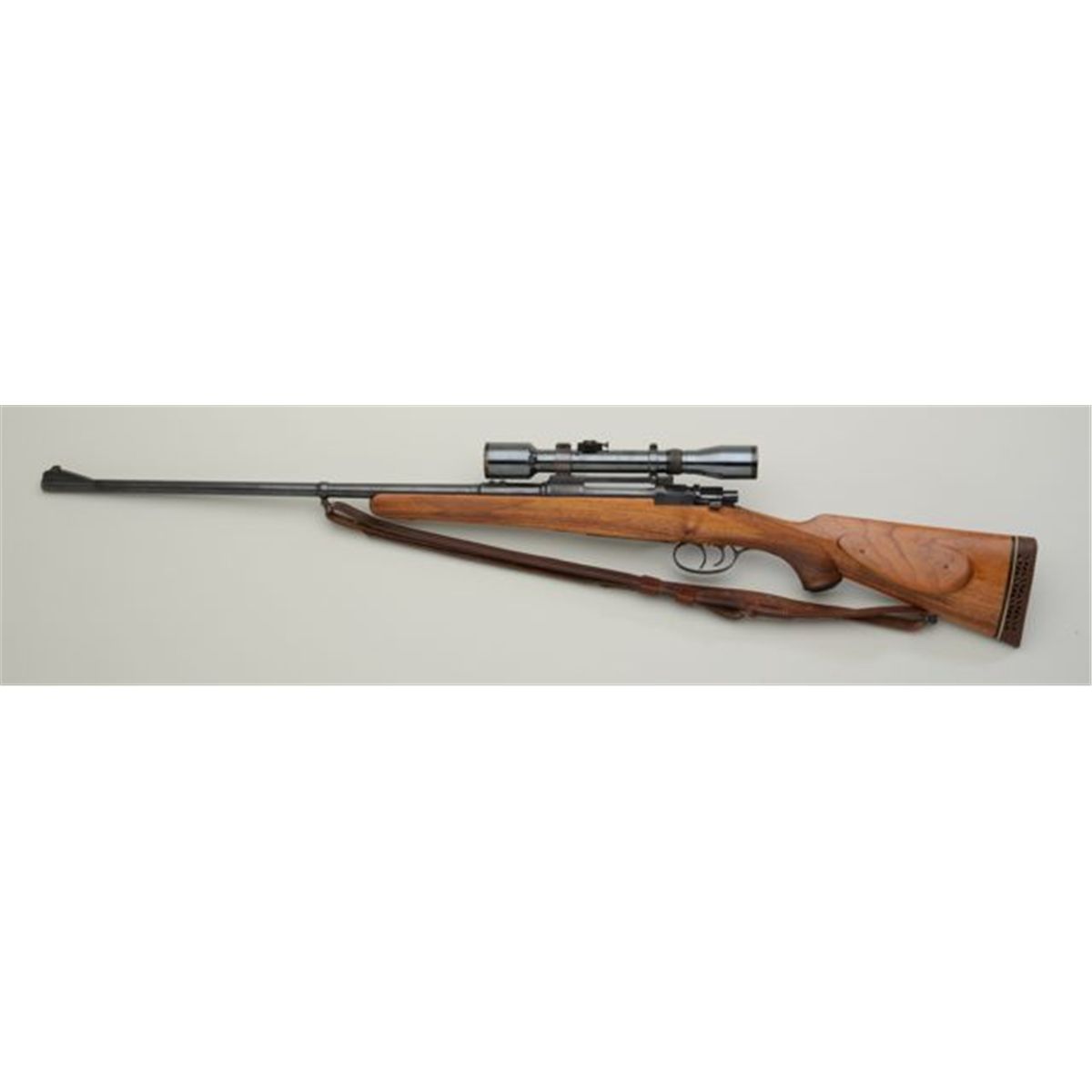 Custom CZ Brno bolt action rifle, 7mm cal., 24” barrel, blue finish ...