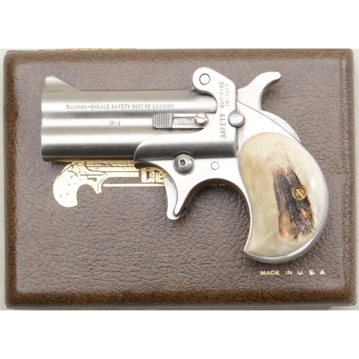 American Derringer Corp. Model 1 O/U derringer, .38 special cal., 3 ...