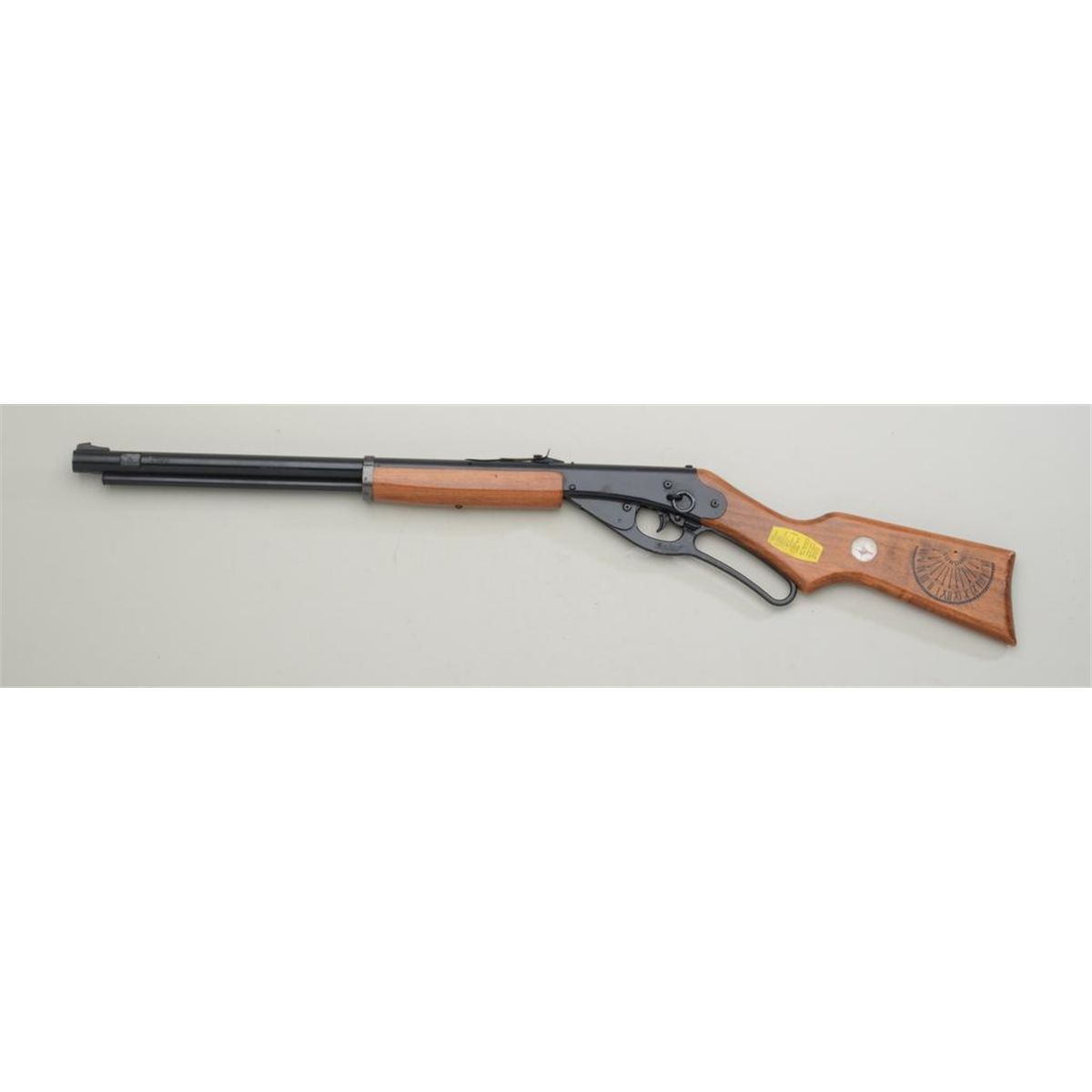 Daisy Red Ryder lever action BB rifle, black finish, wood stocks with ...