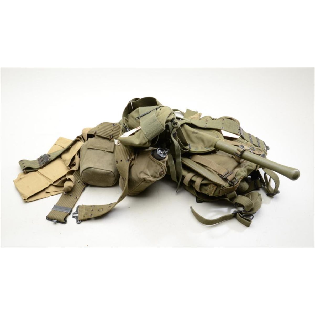 Large lot of misc. military U.S. and Japanese web gear circa WW II ...