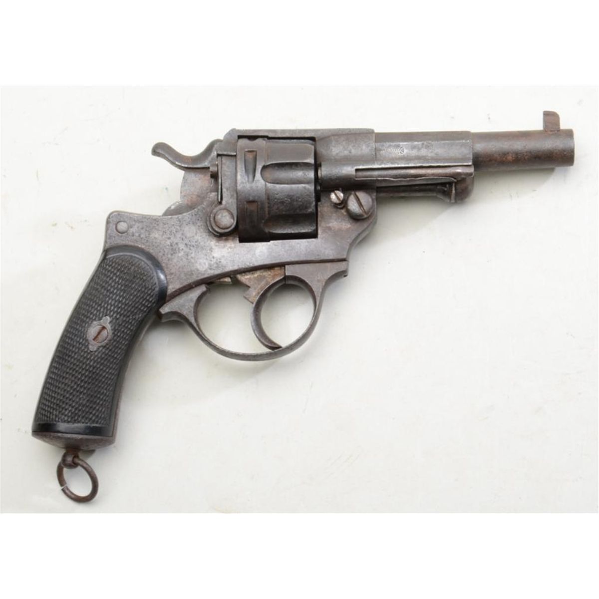 French Model 1874 military DA revolver by the St. Etienne arsenal, 11mm ...
