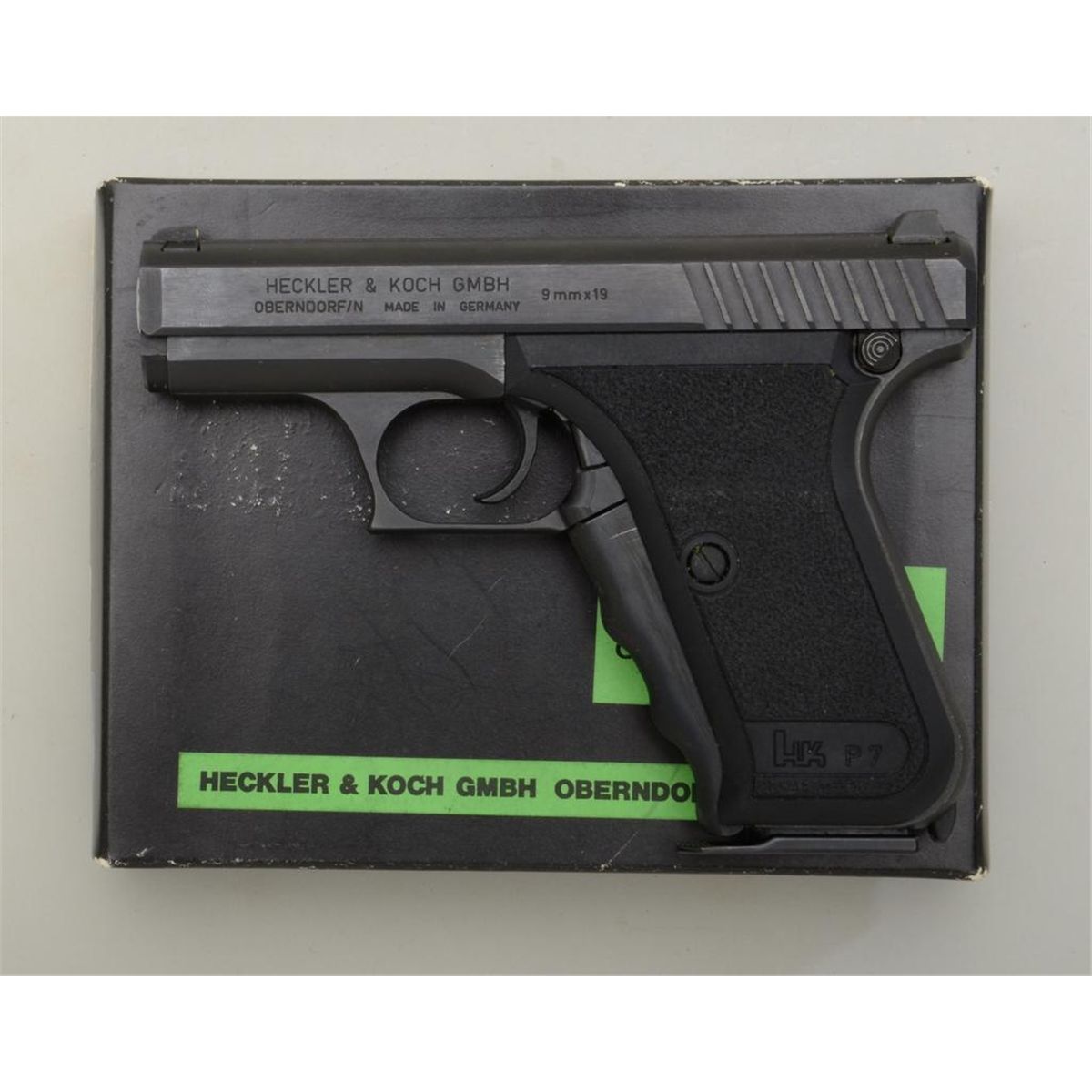 H&K Model P7 (PSP) Police semi-auto “squeeze cocker” pistol, 9mm cal ...