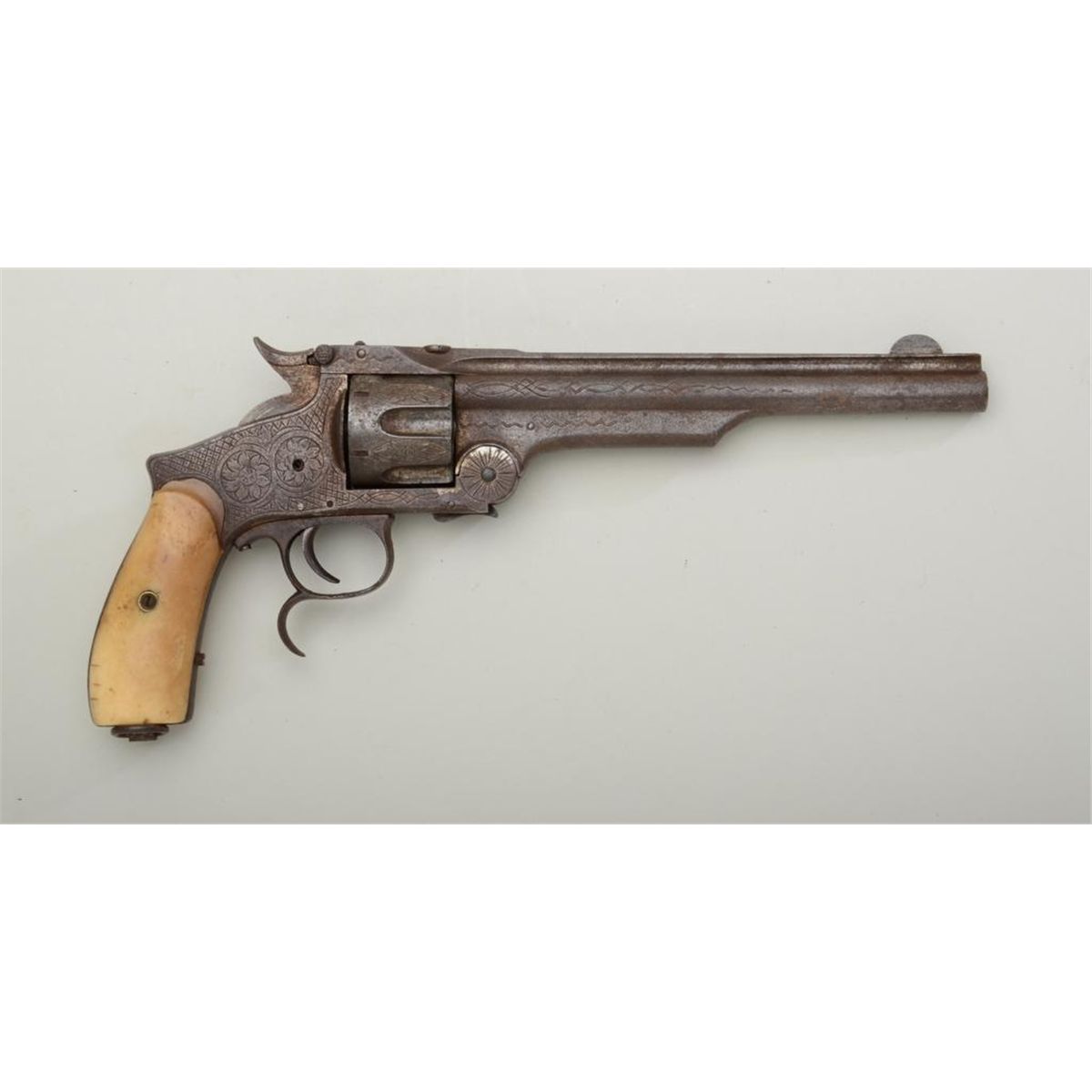 Turkish copy of a Smith & Wesson large frame top break single action ...