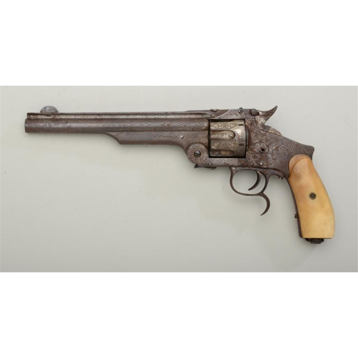 Turkish copy of a Smith & Wesson large frame top break single action ...