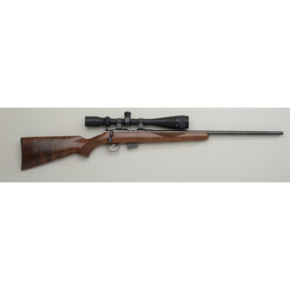 CZ Model 453 American bolt-action rifle, .17HMR cal., .22” round barrel ...