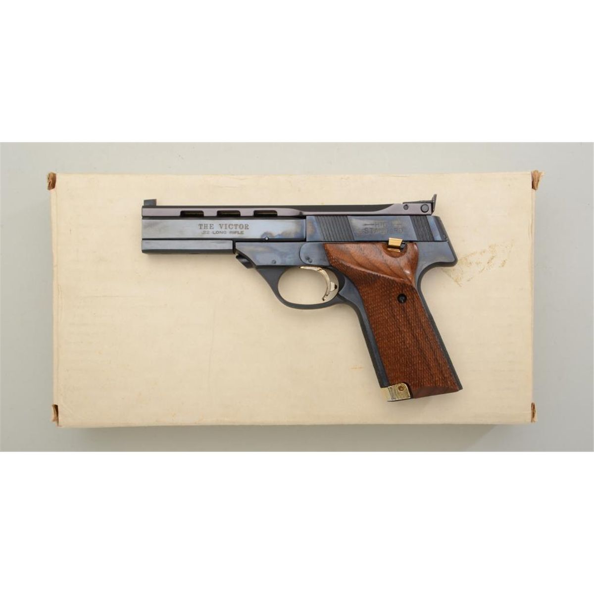 High Standard “The Victor” Model semi-auto target pistol, .22LR cal ...
