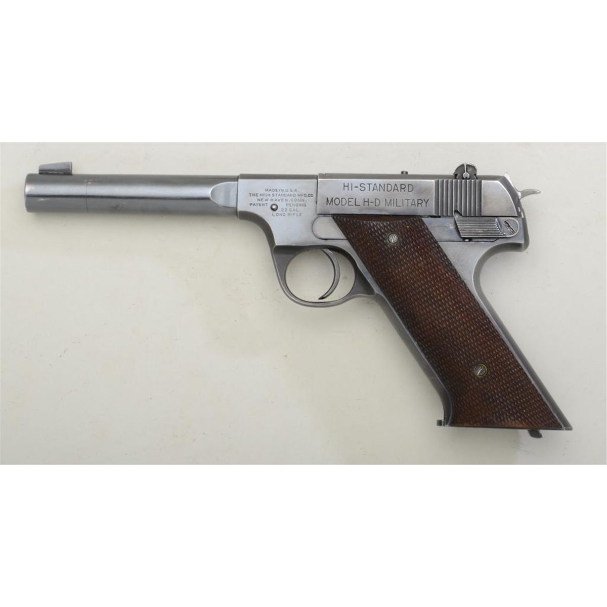 Hi-Standard Model H-D Military semi-auto pistol, .22LR cal., 5-1/2 ...