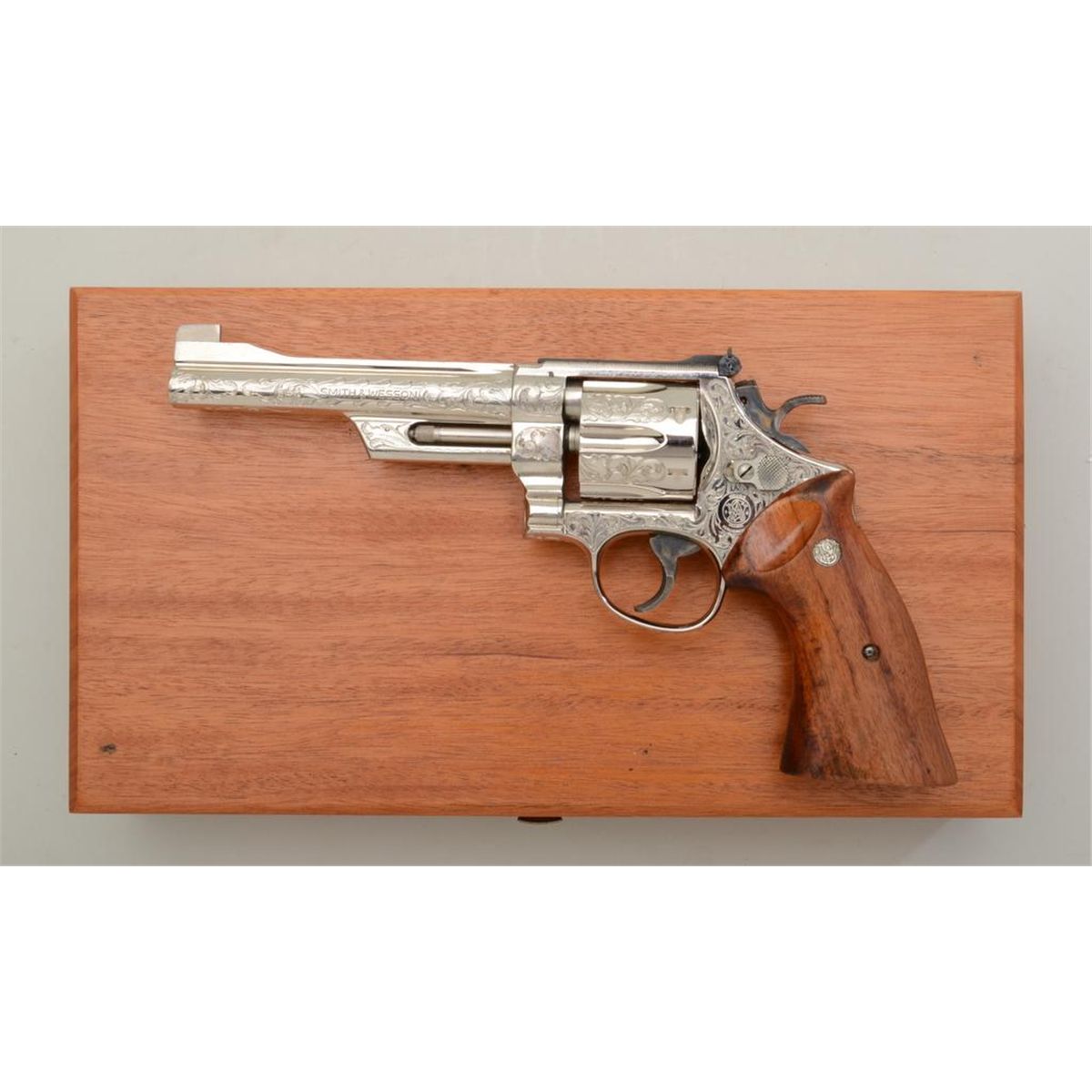 Engraved Smith & Wesson Model 27-2 DA revolver, .357 Magnum cal., 6 ...