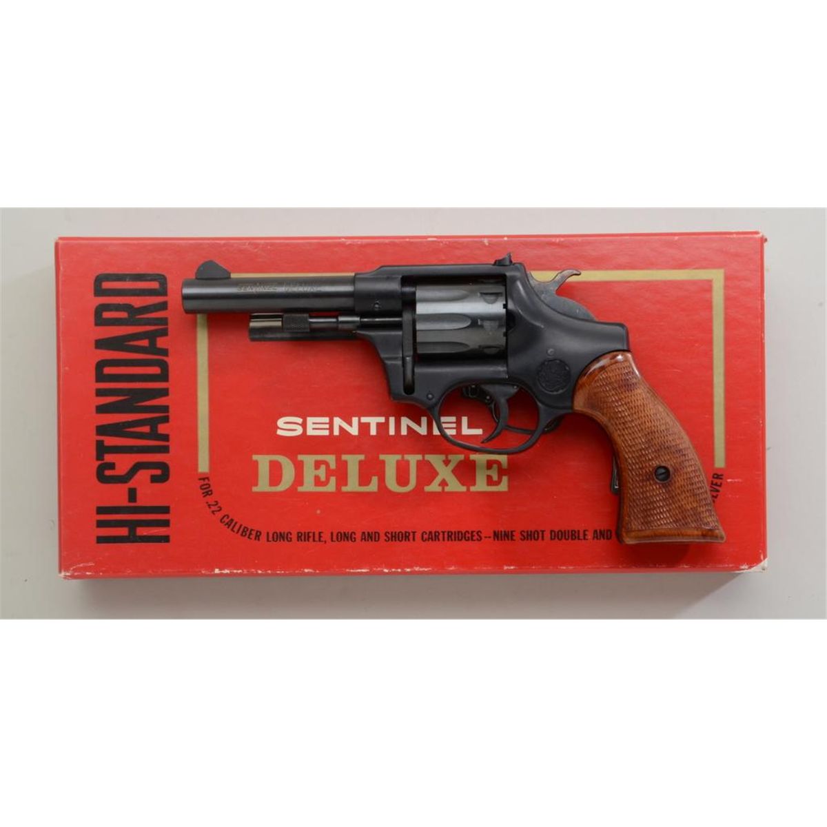 High Standard Sentinel Deluxe DA revolver Model R-107 in factory red ...