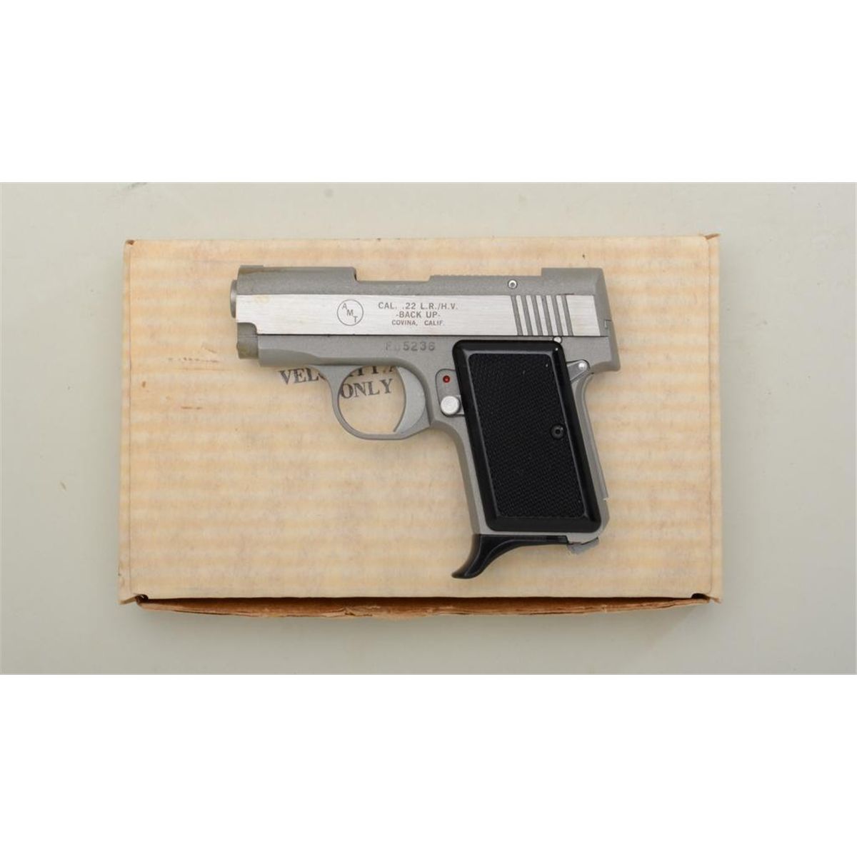 AMT Back Up Model semi-auto pocket pistol, .22LR cal., 2-3/4” barrel ...