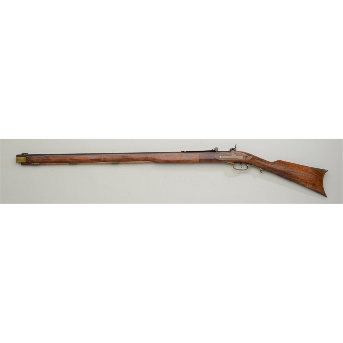 Lot of two modern copies of old full stocked plains-type rifles ...