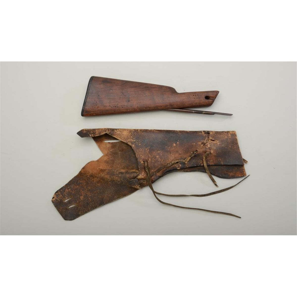 Old handmade shoulder stock for use with Spiller & Burr confederate ...