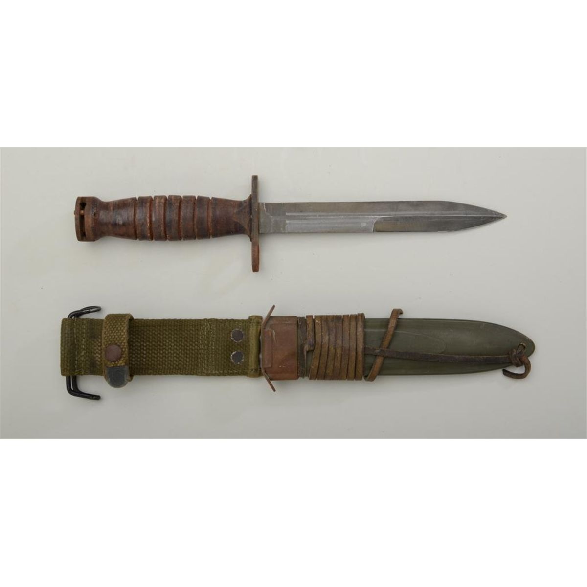 U.S. M8 bayonet and sheath with leather thong in out-of-the-attic ...