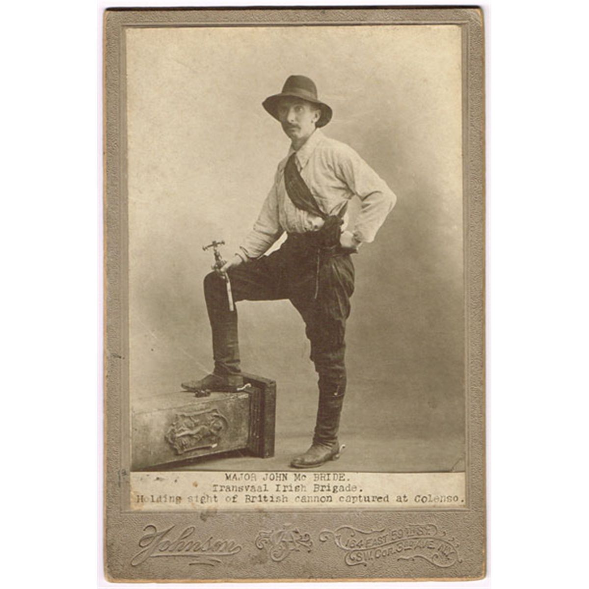 1899: Major John McBride Boer War Irish Brigade photograph