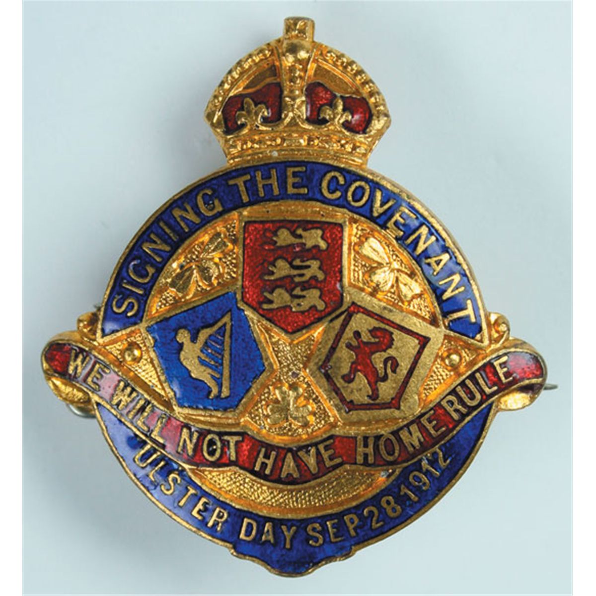 1912-62: Irish Unionist enamel badge collection