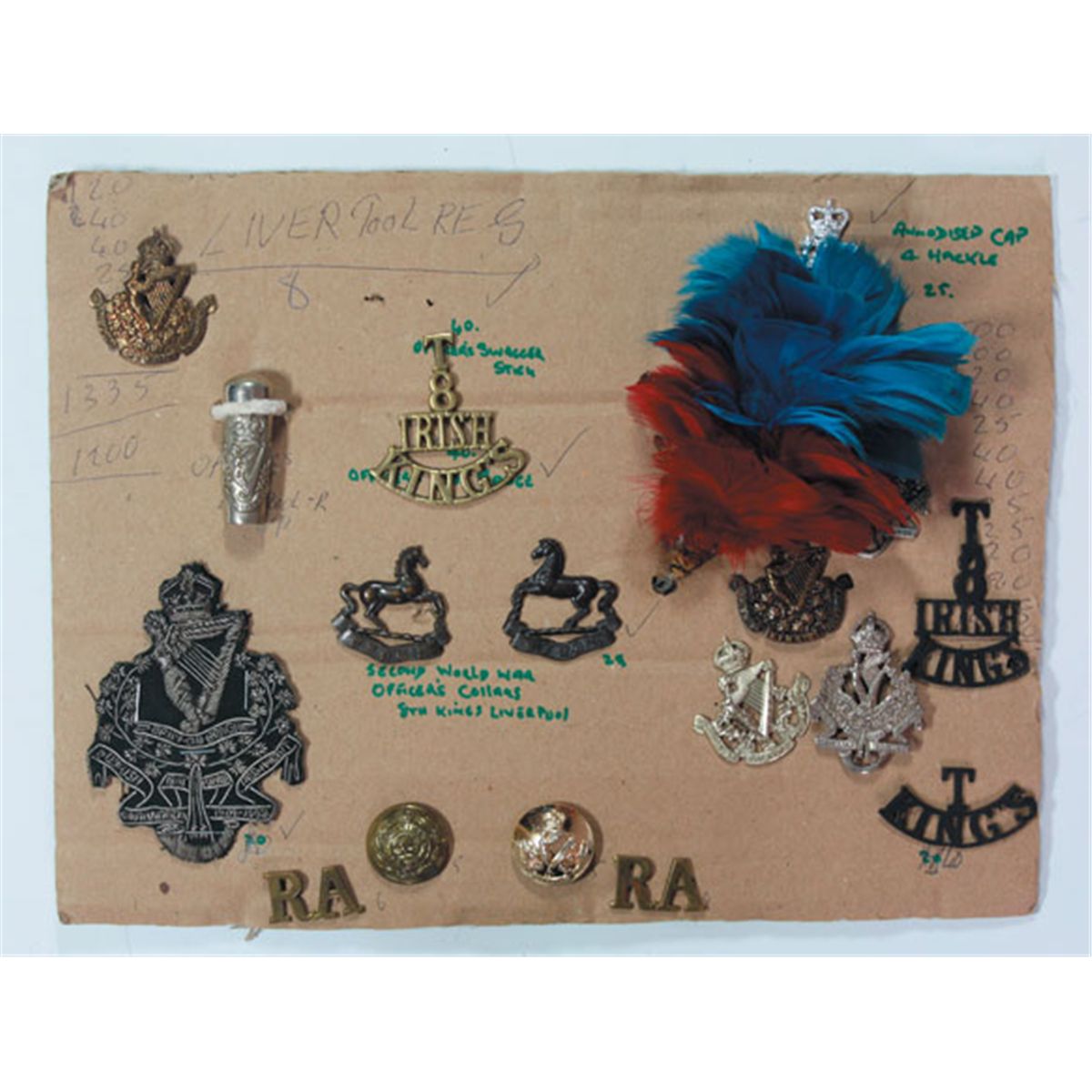 1890-1945: Liverpool Irish badges collection including shoulder titles ...