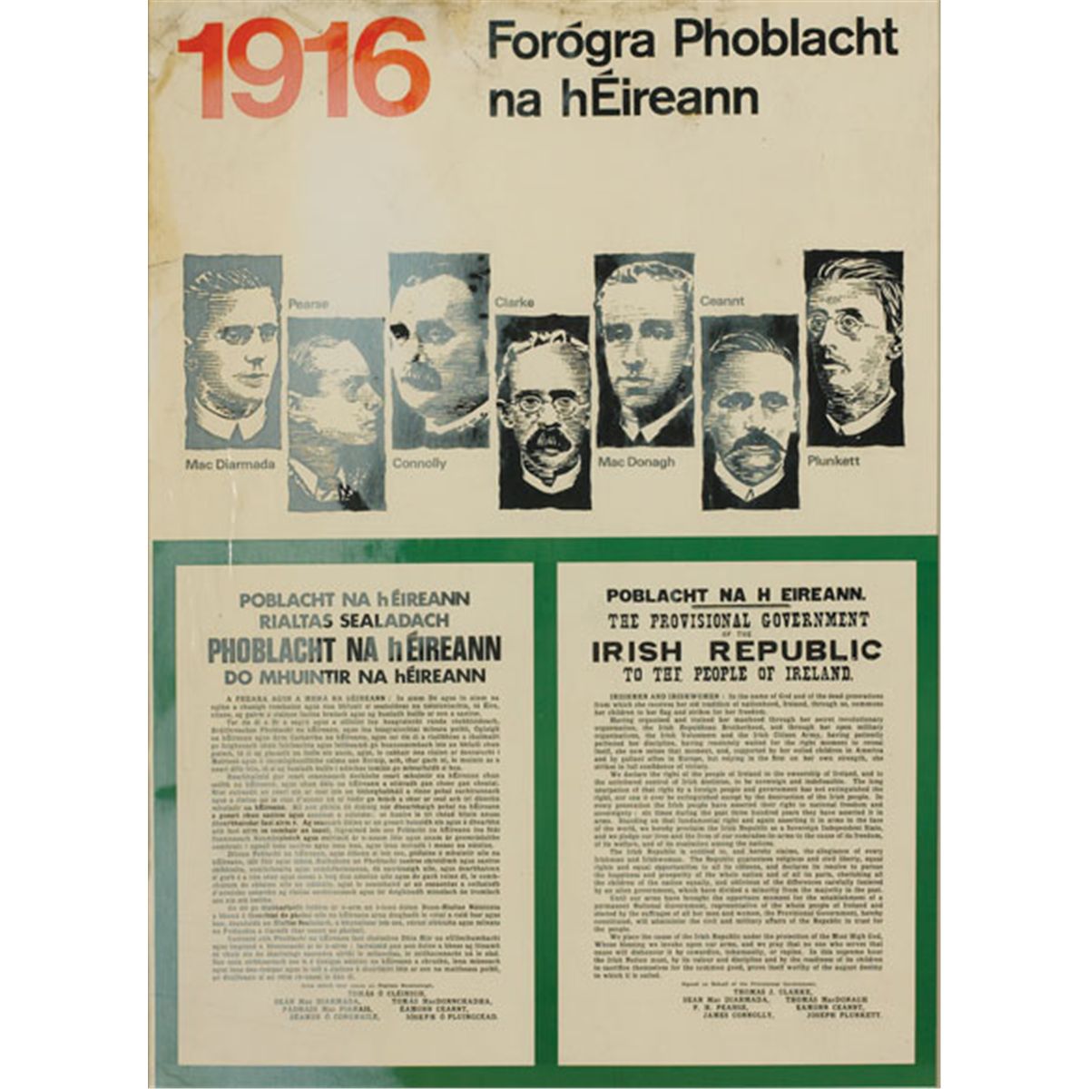 1916 Rising: 50th anniversary Government poster for schools