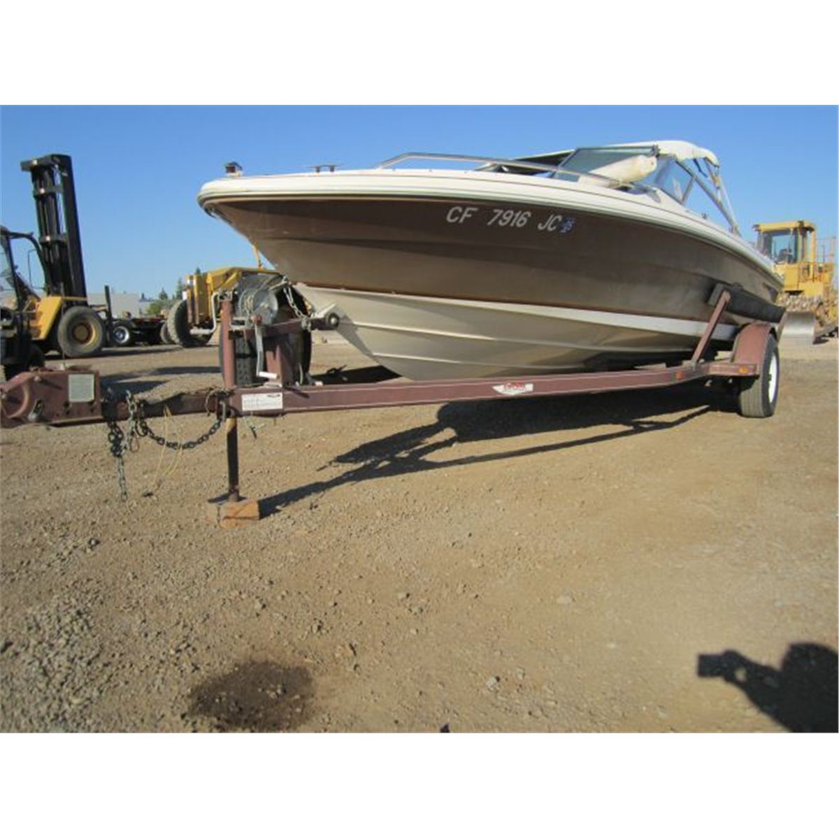 1985 Trail-Rite S/A 18' V-Hull Boat Trailer