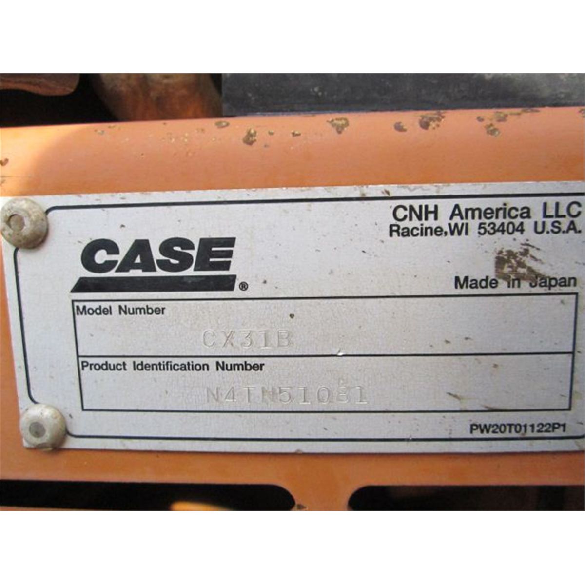 2004 Case CX31B Mini Excavator