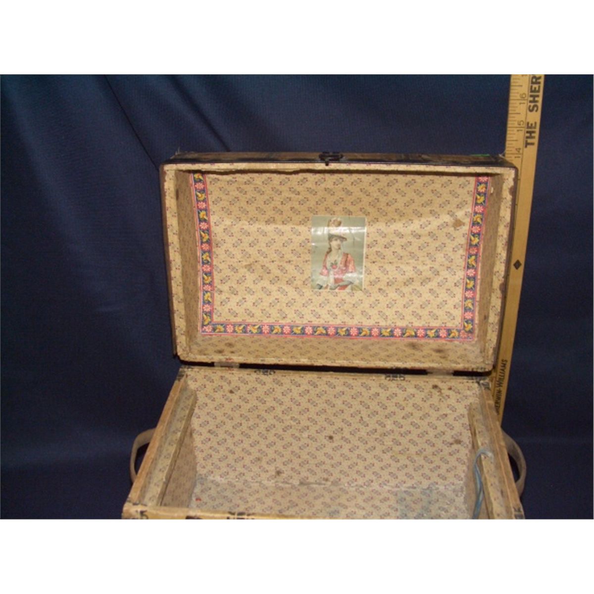 childs antique doll trunk