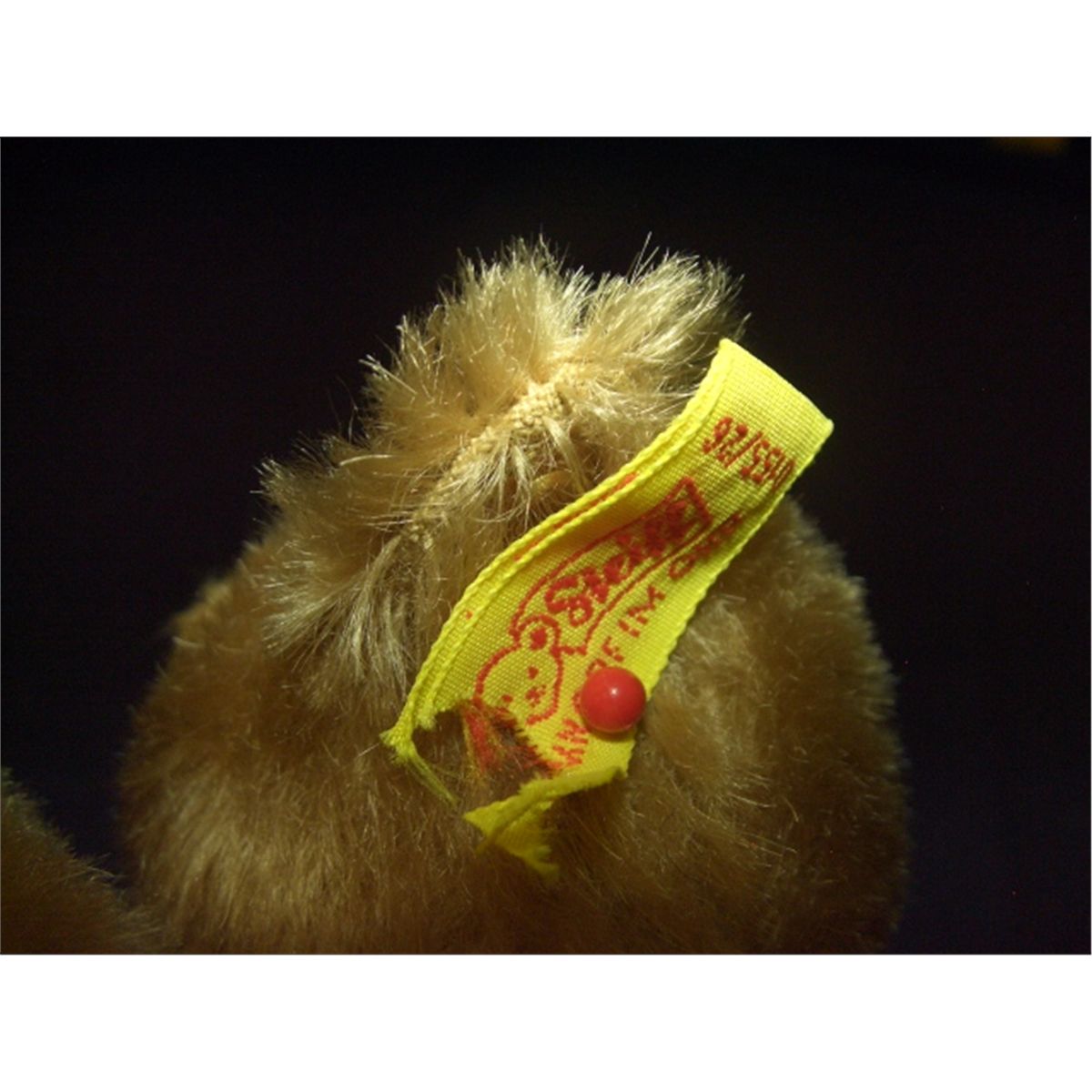 original Steiff toy with tag in ear, teddy bear, tag off