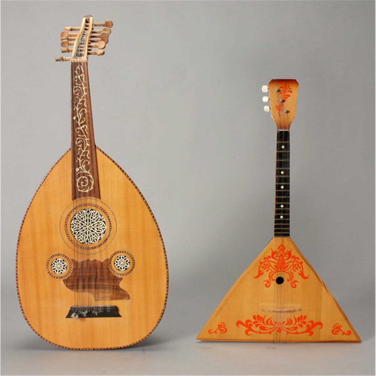 Two Musical Instruments: Lute and Balalaika