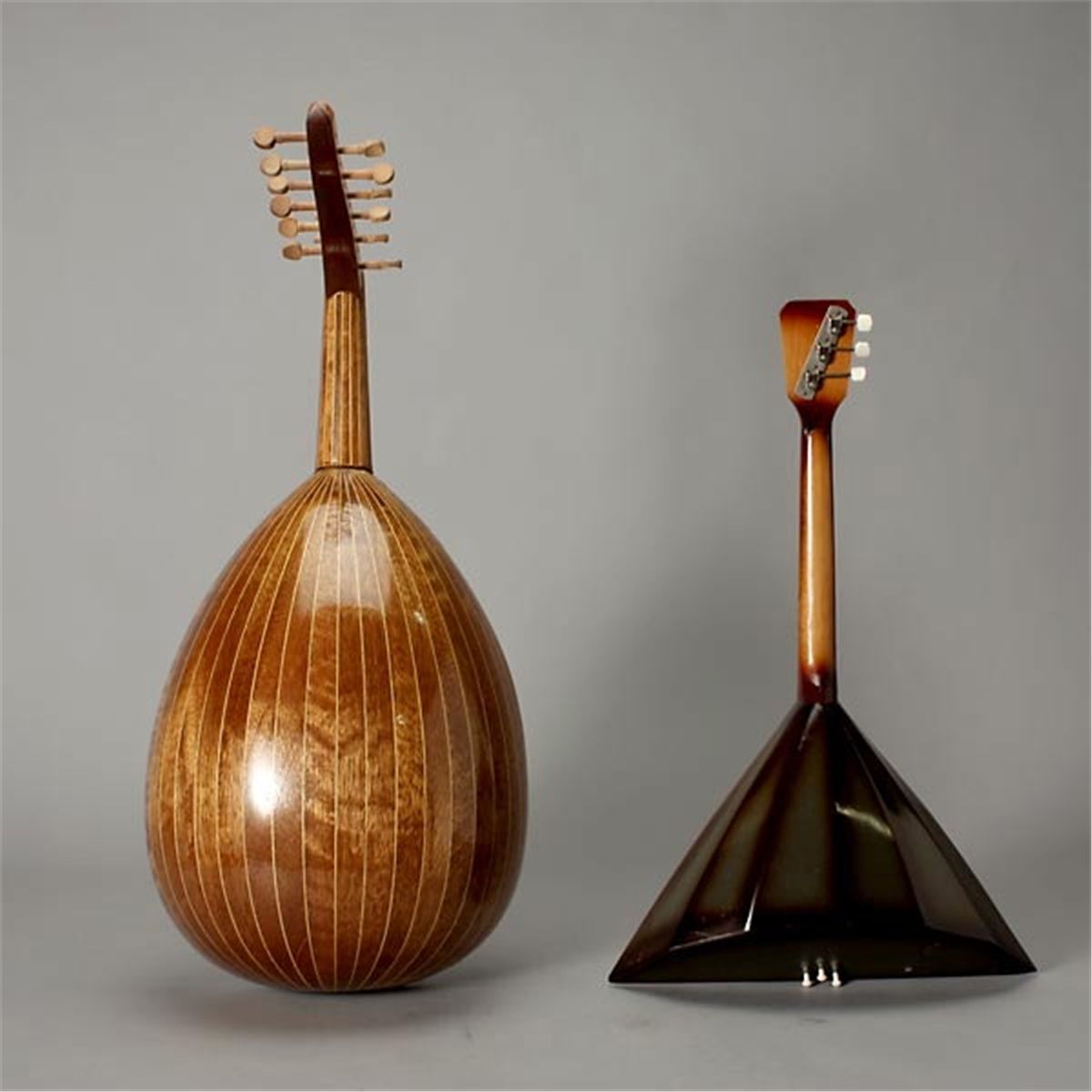 Two Musical Instruments: Lute and Balalaika