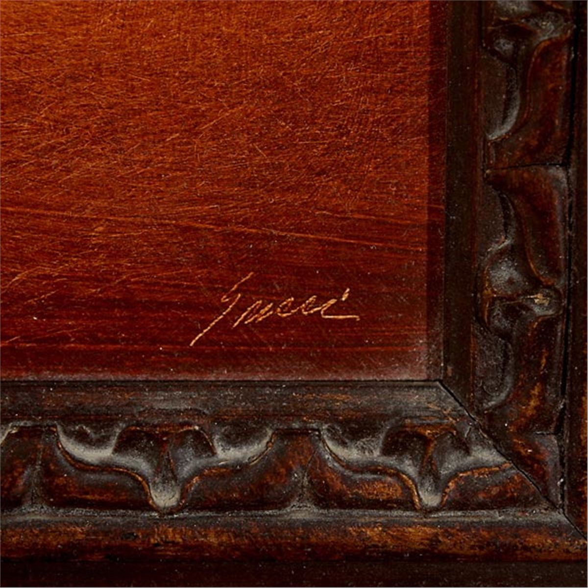 Alfred Sussi "Portrait of Girl" Oil