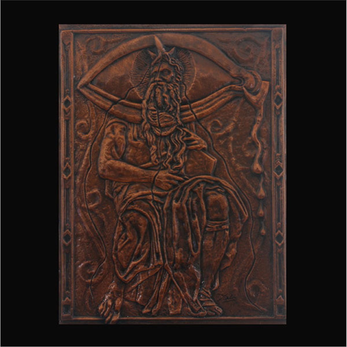 Dali "Moses" Bas Relief with Portfolio