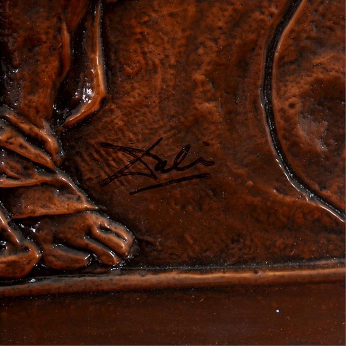 Dali "Moses" Bas Relief with Portfolio