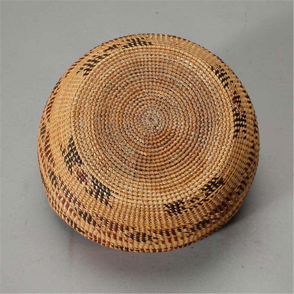 yokut california native indian basket bowl