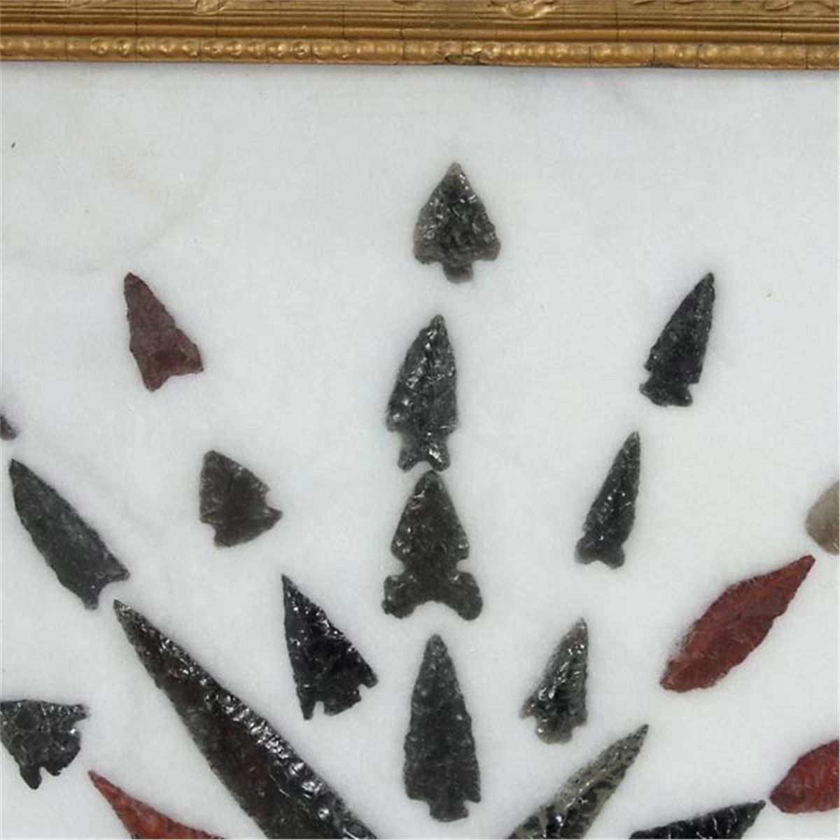 59 native american indian arrowheads obsidian flint