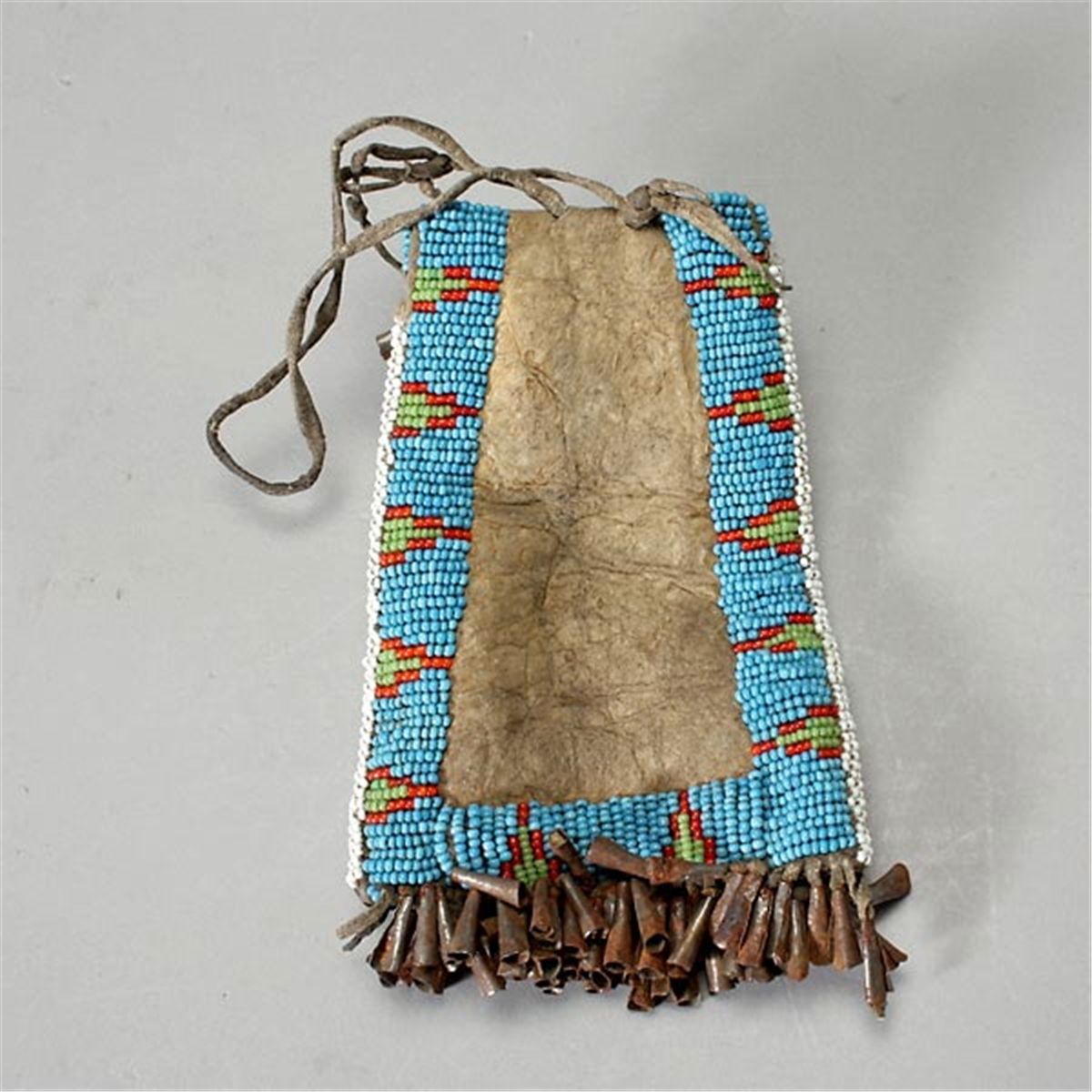 PLAINS beaded pouch