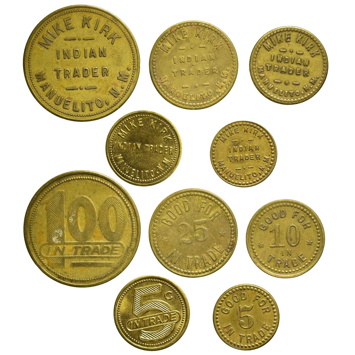 NM - Manuelito,McKinley County - Indian Trader Tokens