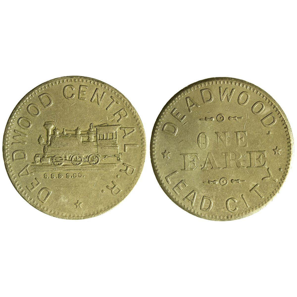 SD - Deadwood,Lawrence County - Railroad Tokens