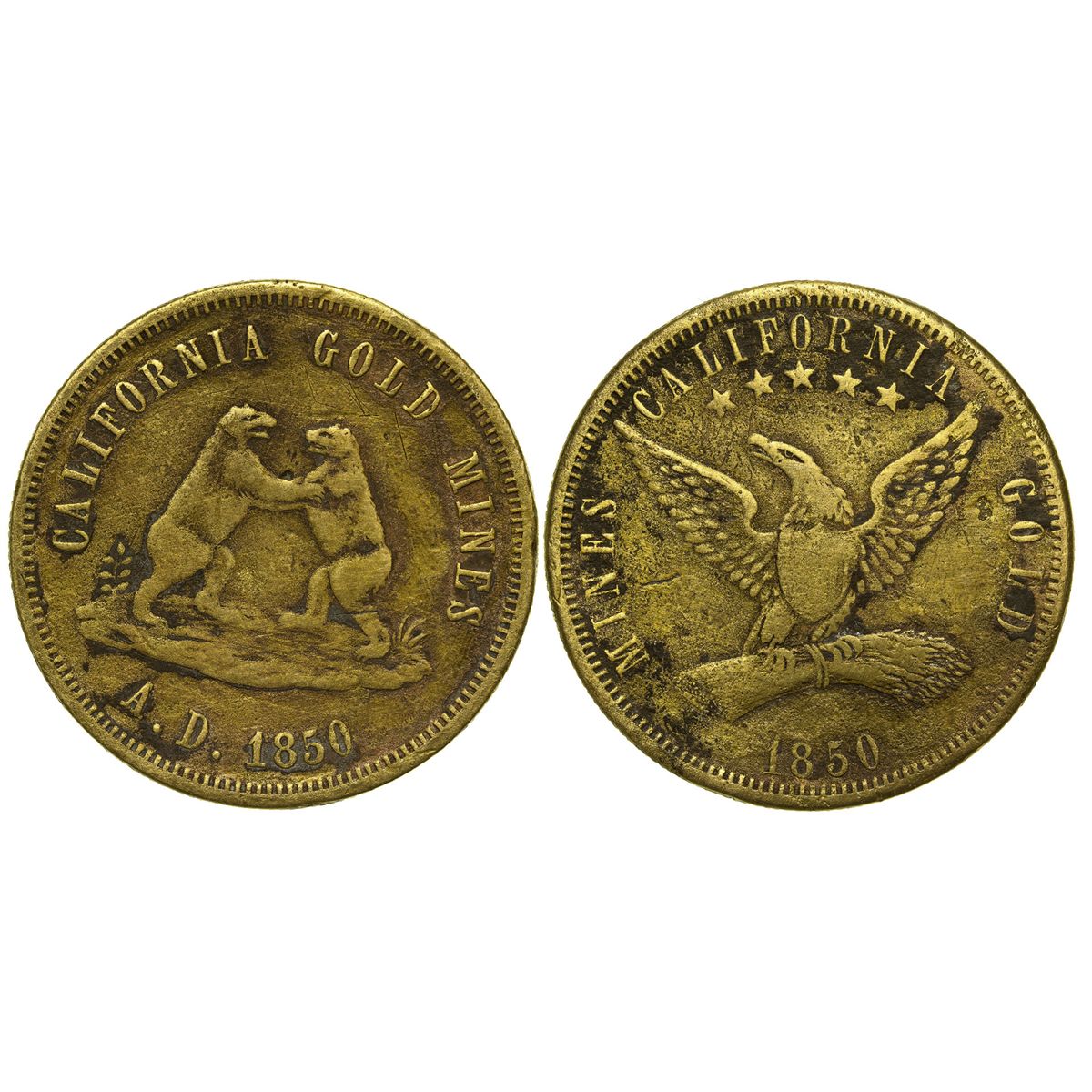 CA - San Francisco,1850 - California Gold Mines Counter