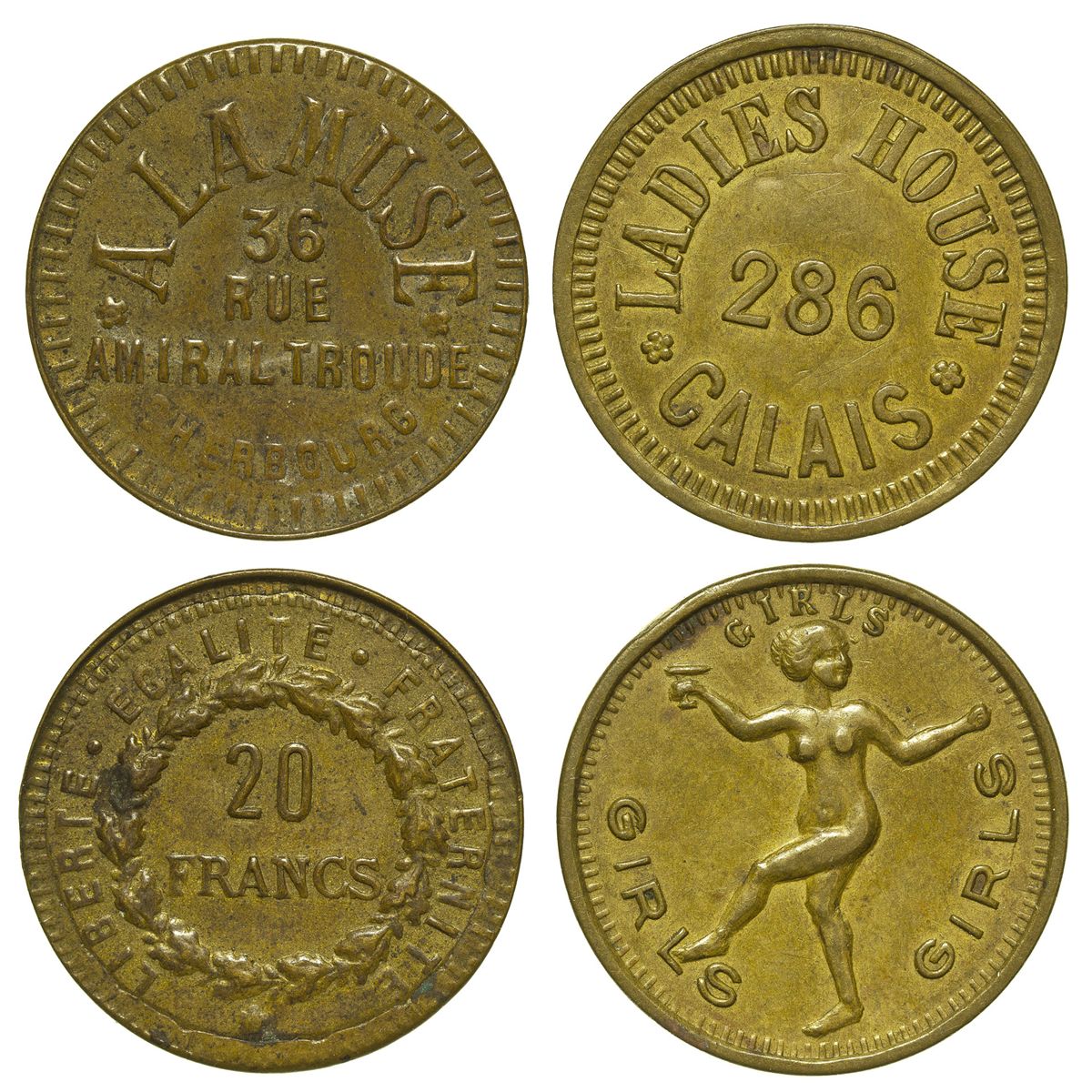 France,French Brothel Tokens