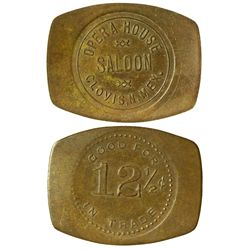 NM - Clovis,c1905 - Opera House Saloon Token