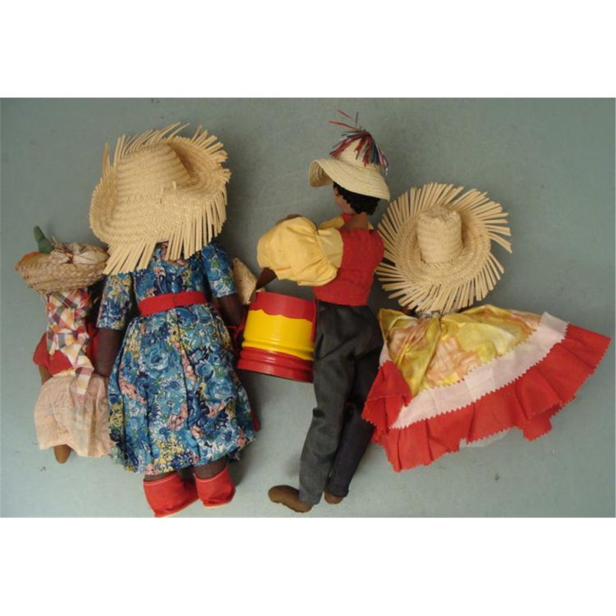 4 Vintage Island Dolls Jamaica St. Thomas Puerto Rico