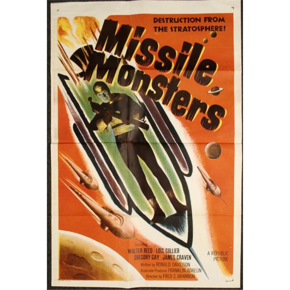 Missile Monsters Movie Poster Sheet Gregory Gayle