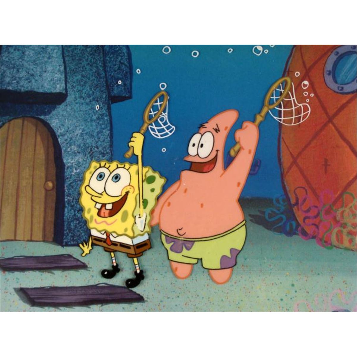 So Close Background Production Spongebob Original Cel